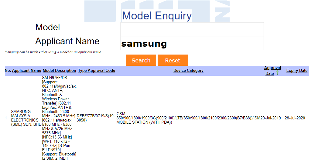 Samsung Galaxy Note 10+ Passes SIRIM Certification