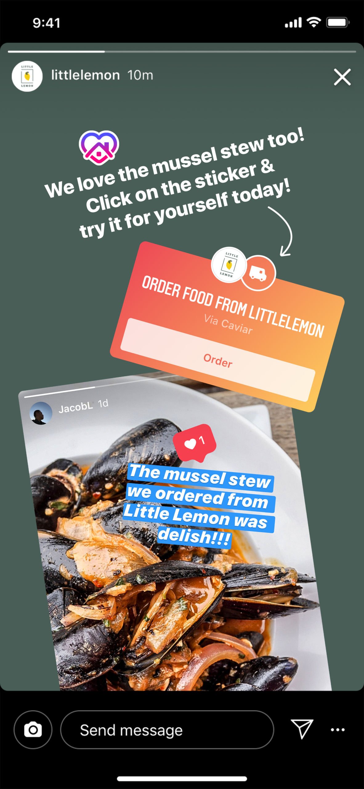 Instagram’s New Order Food Stickers Let You Tap And Order
