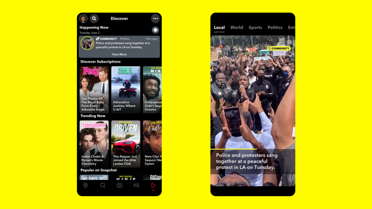 Snapchat Gets Major UI Overhaul